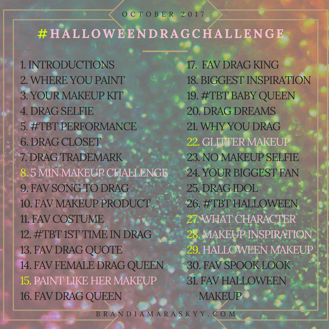 All new 30-day Instagram drag challenge! – Brandi Amara Skyy